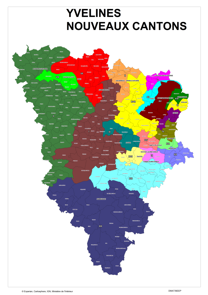 78 - nouveaux cantons - Conseil départemental des Yvelines