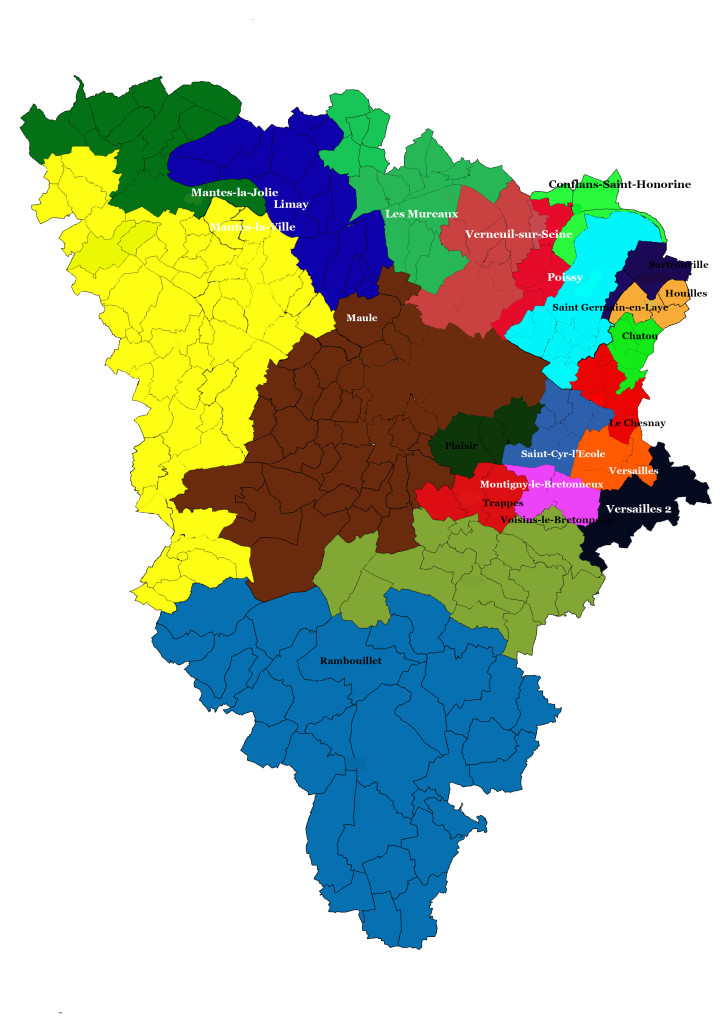 carte cantons - proposition CG78 - Conseil départemental des Yvelines
