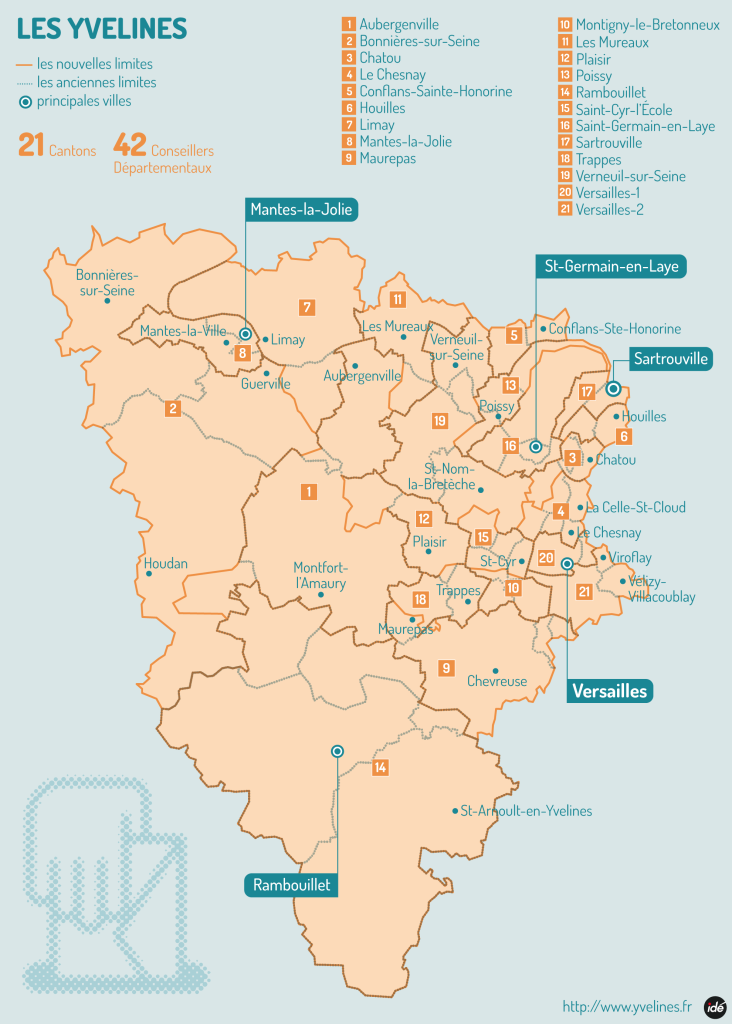 Les 21 nouveaux cantons - Conseil départemental des Yvelines