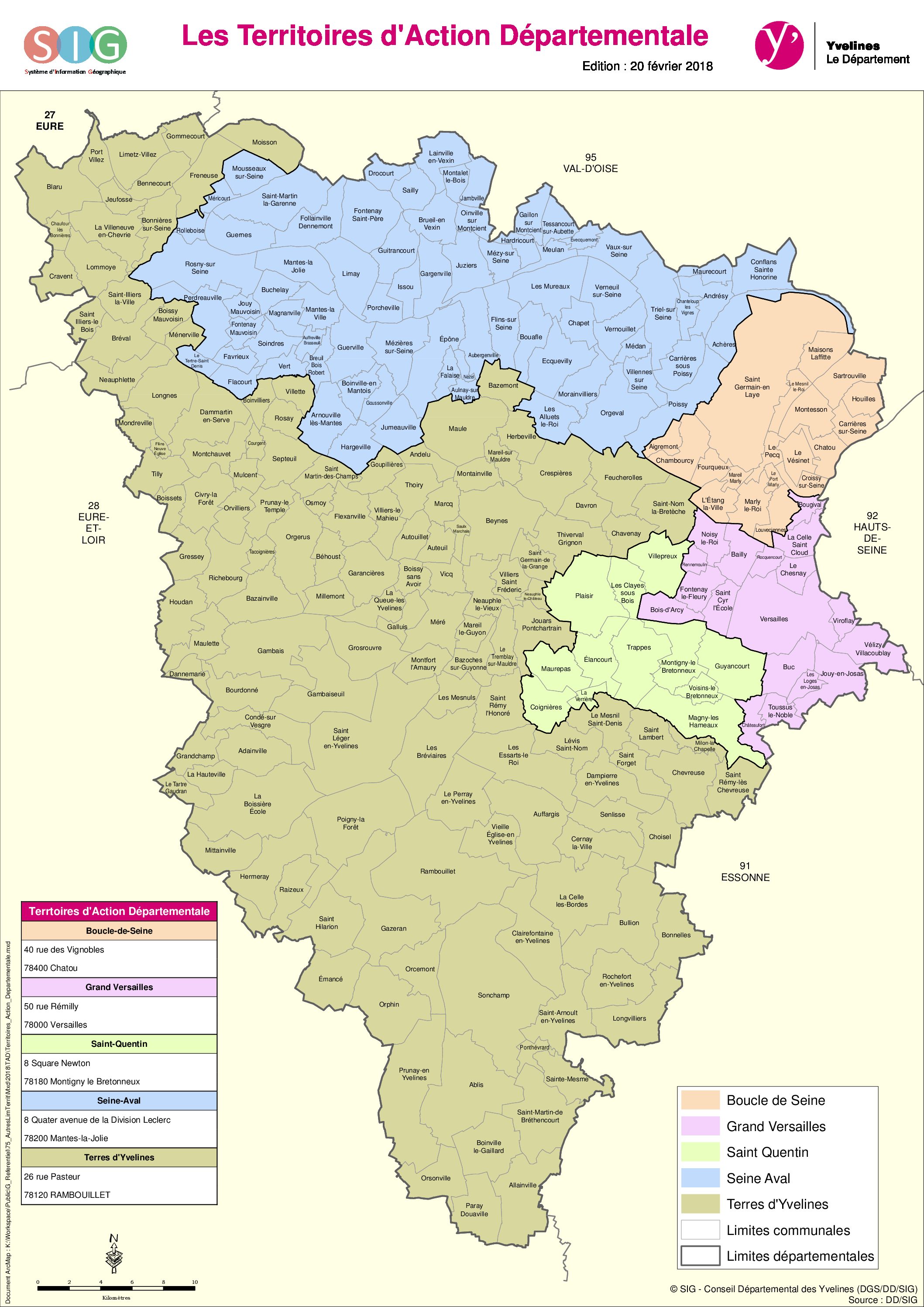 Carte touristique des Yvelines - Sortir Yvelines